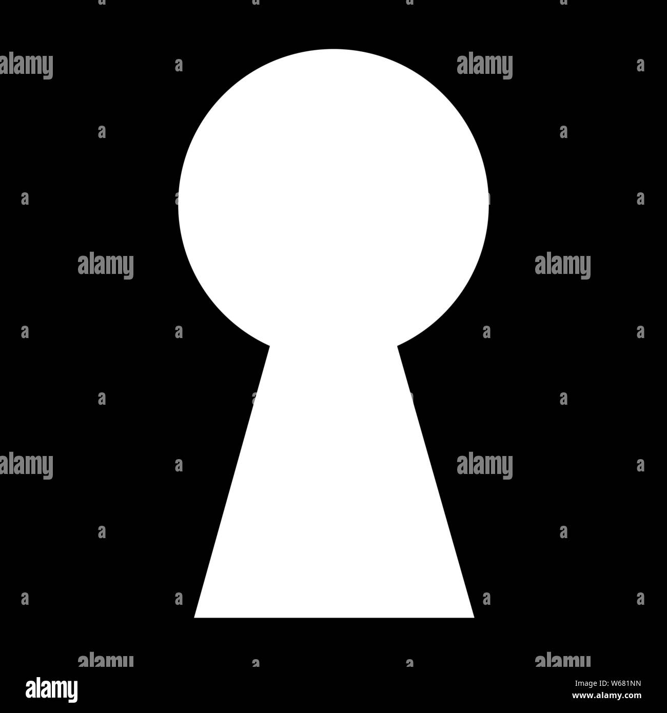 Keyhole icon vector. Key hole symbol, logo illustration.Vector ...