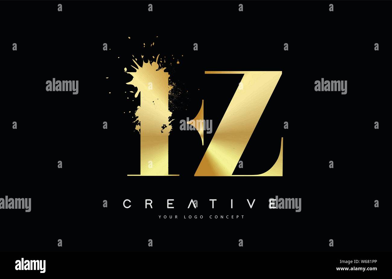 F and z logo Stock Vector Images - Alamy