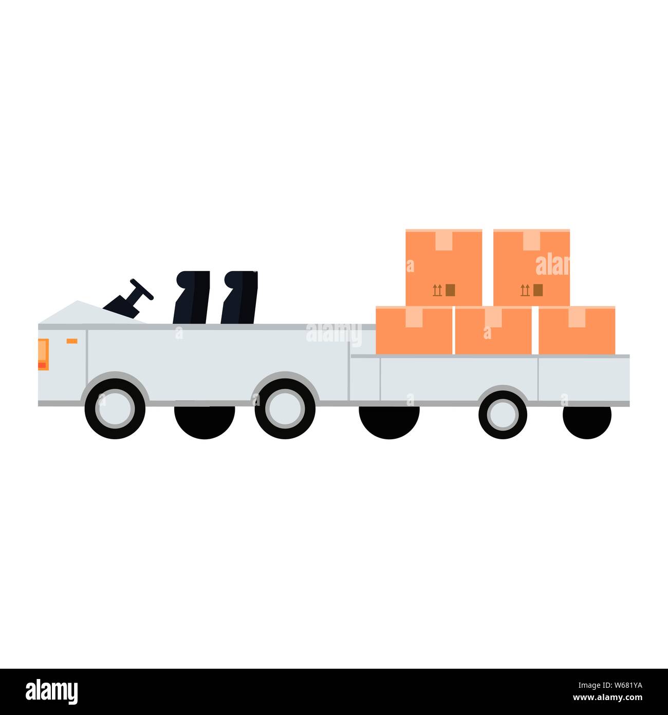 shipping logistic delivery cargo cartoon Stock Vector Image & Art - Alamy