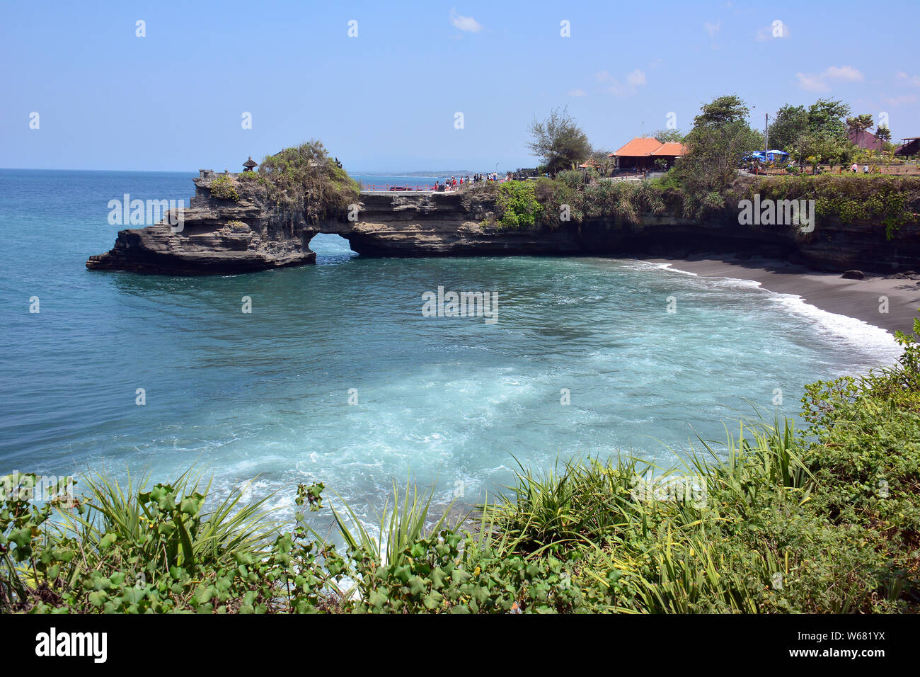 Batu Bolong Temple near Tanah Lot, Tabanan, Bali, Indonesia, Asia Stock ...