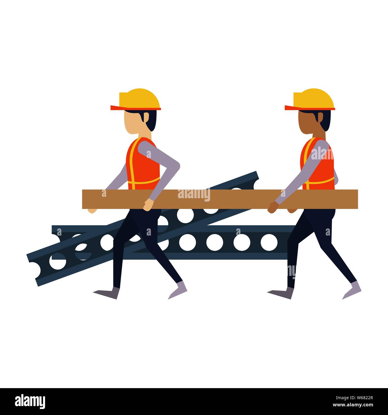 construction architectural engineering work cartoon Stock Vector Image ...