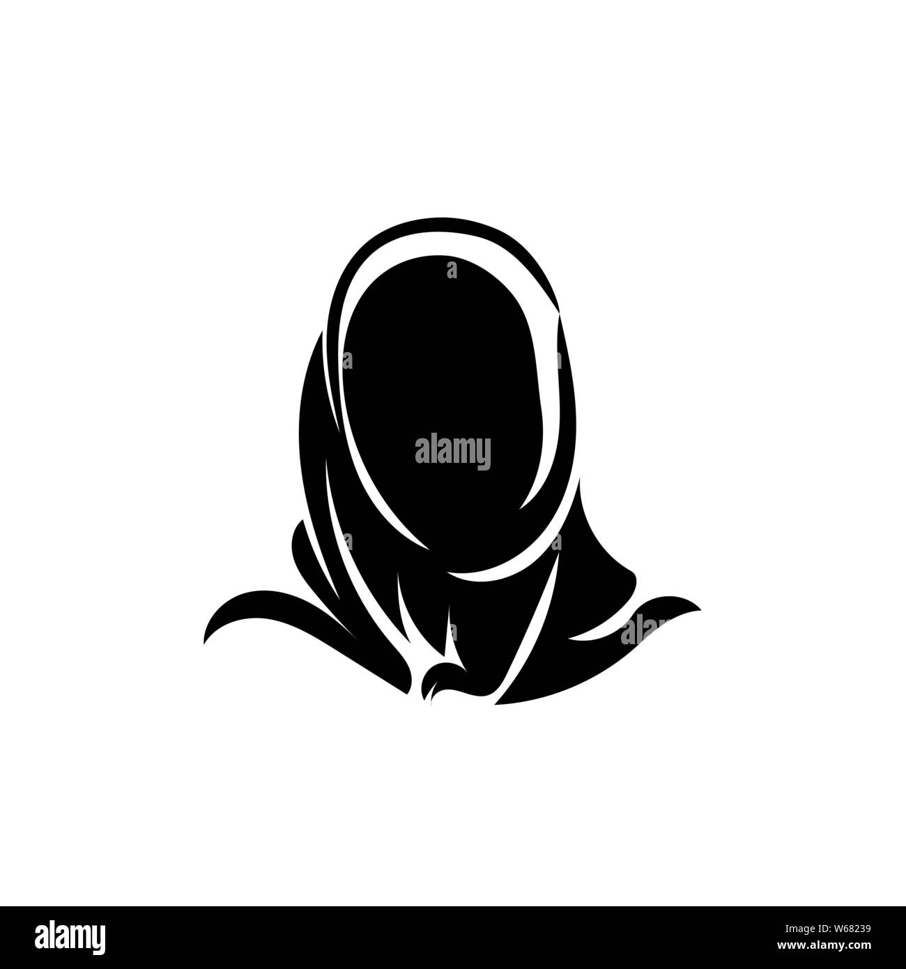 Hijab logo and symbol icon vector illustration design Stock Vector ...