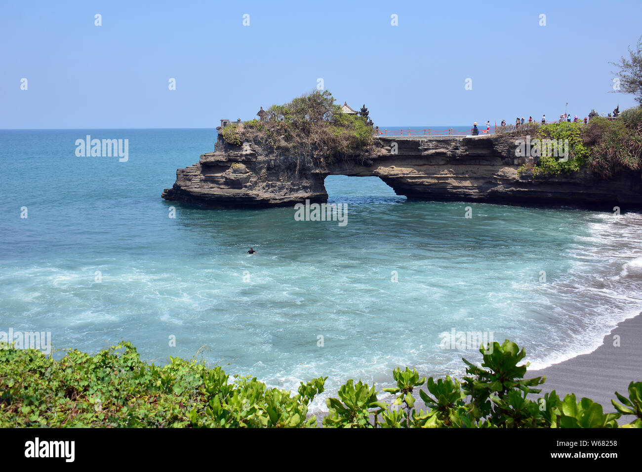 Batu Bolong Temple near Tanah Lot, Tabanan, Bali, Indonesia, Asia Stock ...