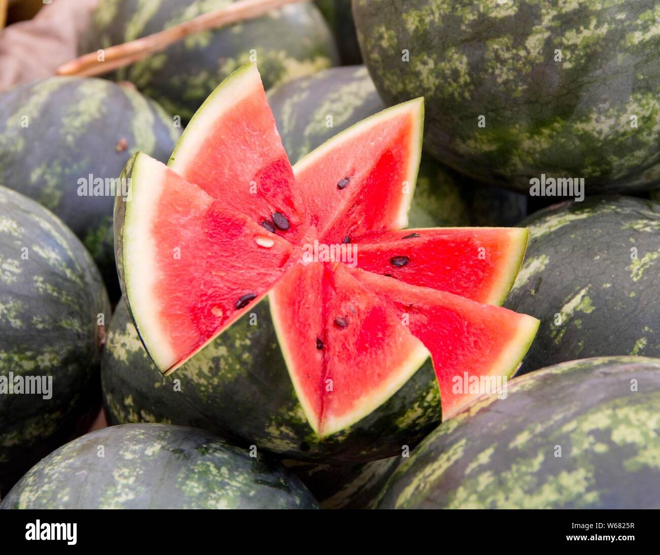 Open watermelon hi-res stock photography and images - Alamy