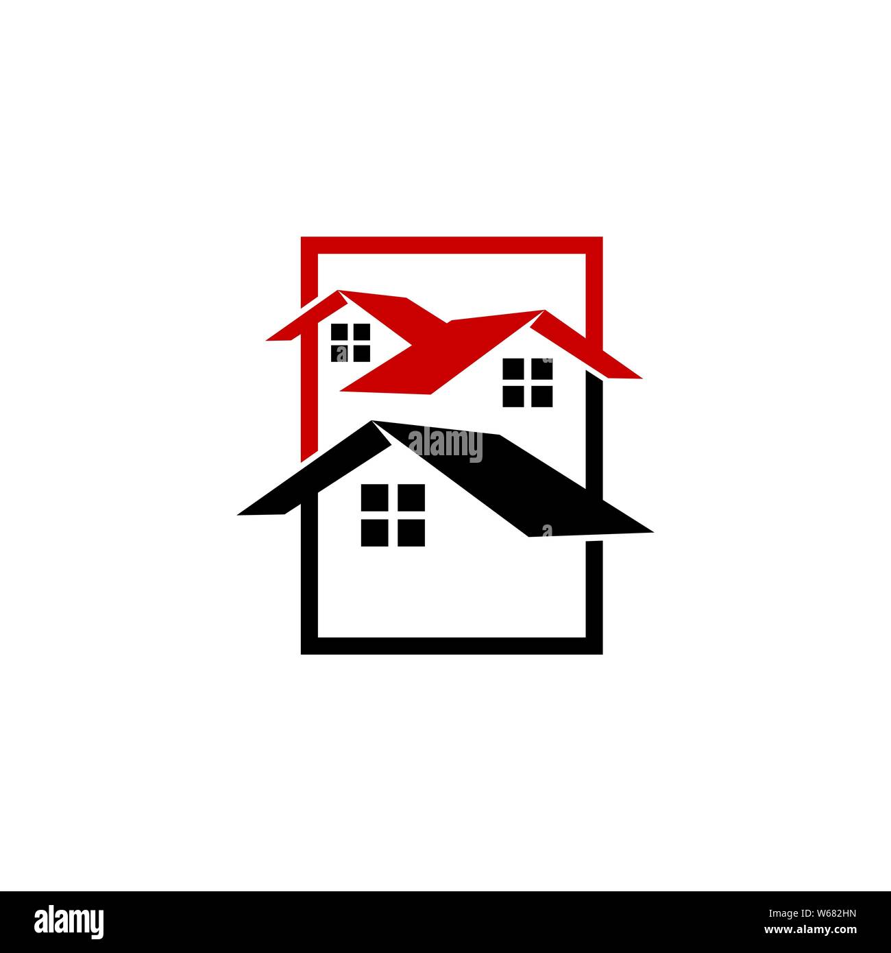 Real Estate Home Property Design Template Vector Stock Vector Image ...