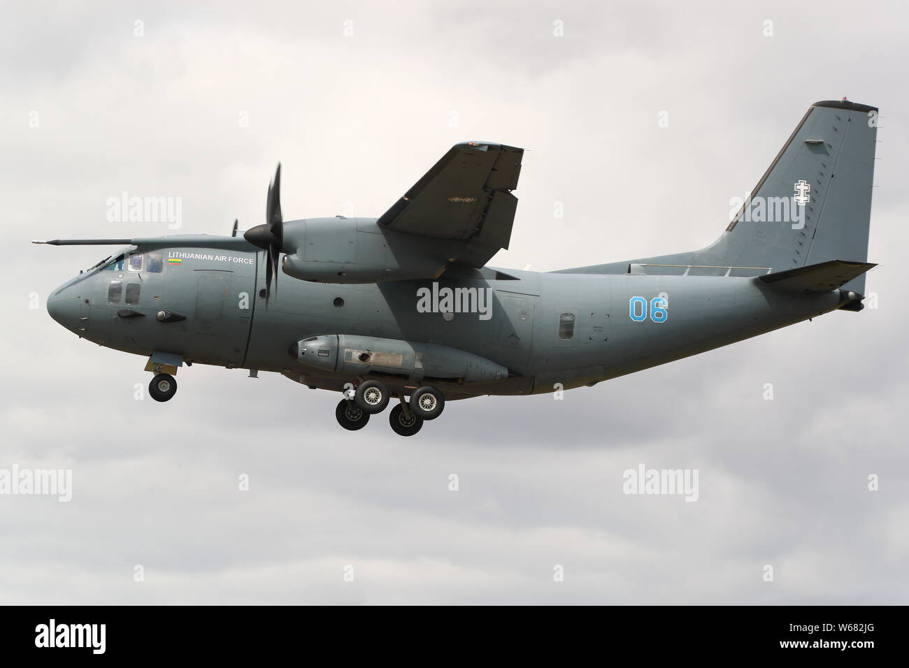 Litjuanian Air Force Alenia C-27 J Spartan arriving at RIAT 2019 at RAF ...