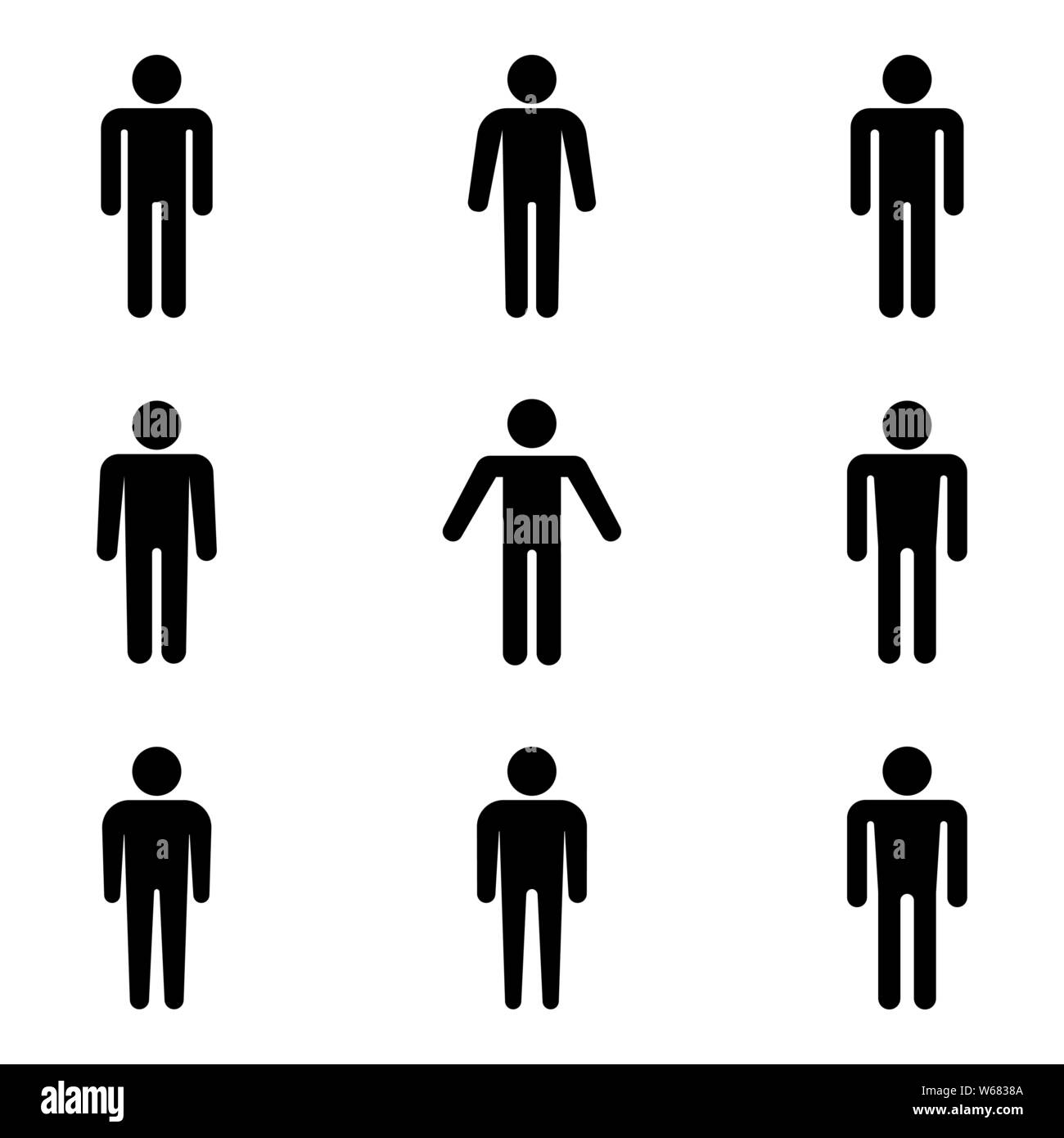 Black Stick Figure People