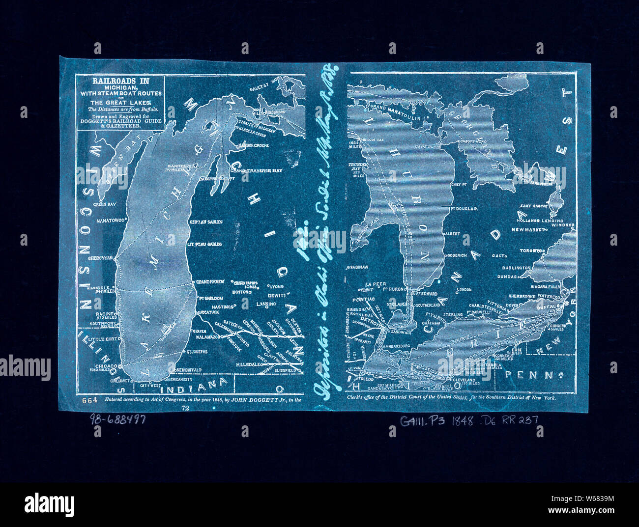 Railroad map of michigan hi-res stock photography and images - Alamy