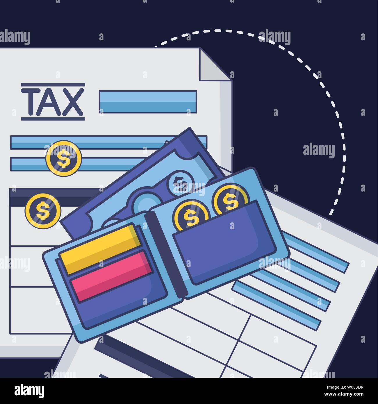 Tax and money symbol vector design Stock Vector Image & Art - Alamy