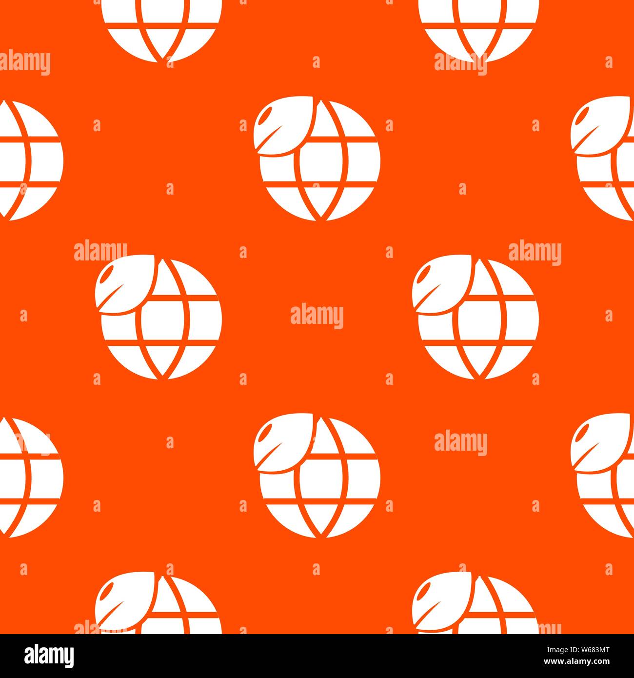 Ecology earth globe pattern vector orange Stock Vector Image & Art - Alamy