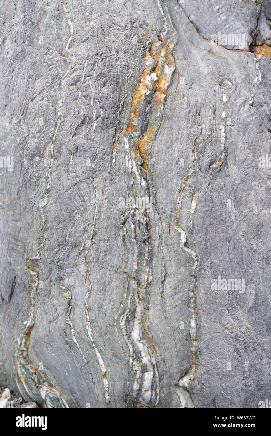 Natural Background of Metasedimentary Rock. St Agnes, North Cornwall ...