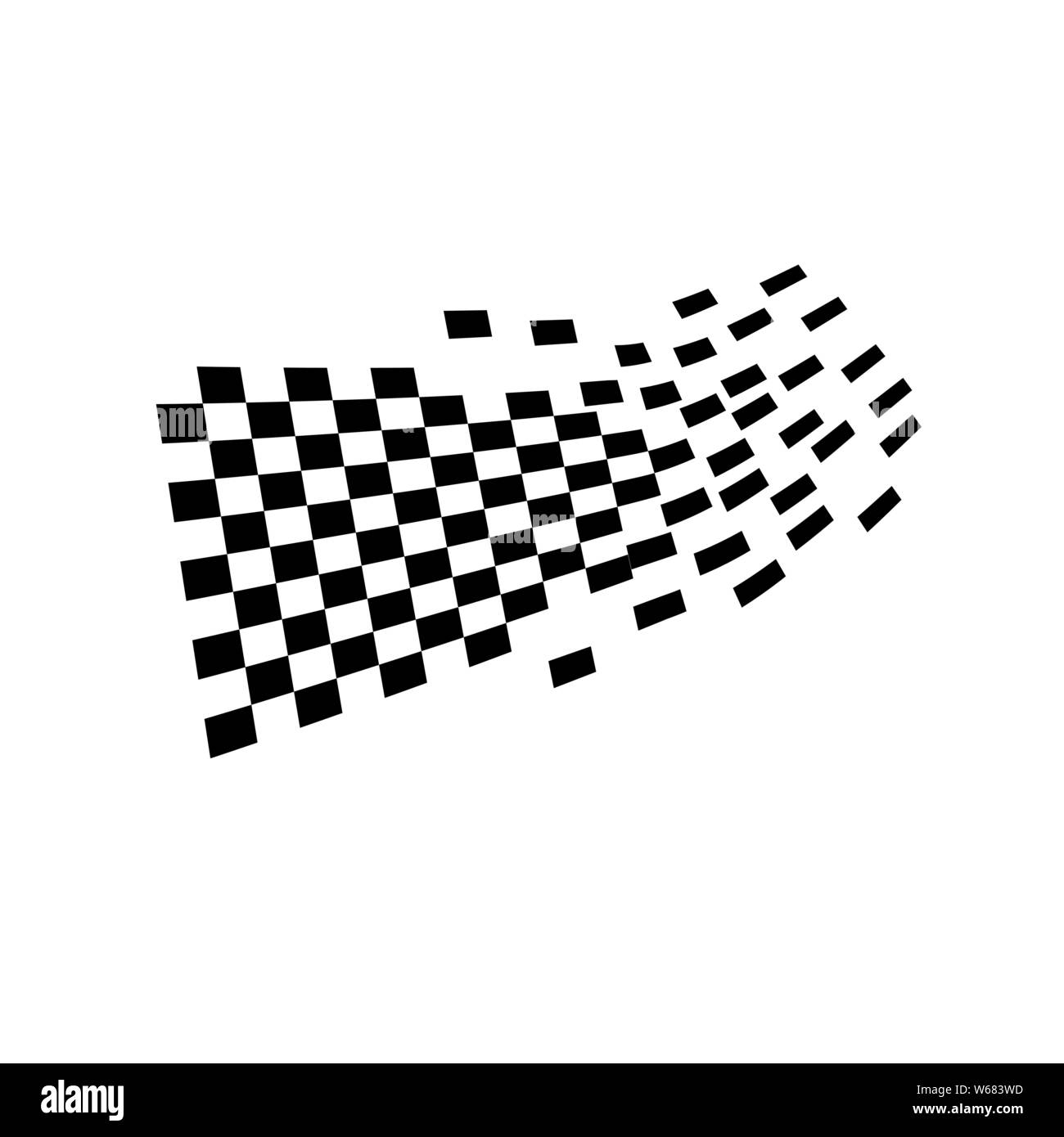 Race flag icon, simple design illustration vector Stock Vector Image ...
