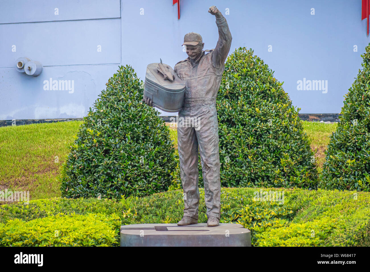 Datytona, Florida. July 18, 2019. Dale Earnhardt statue at Daytona ...