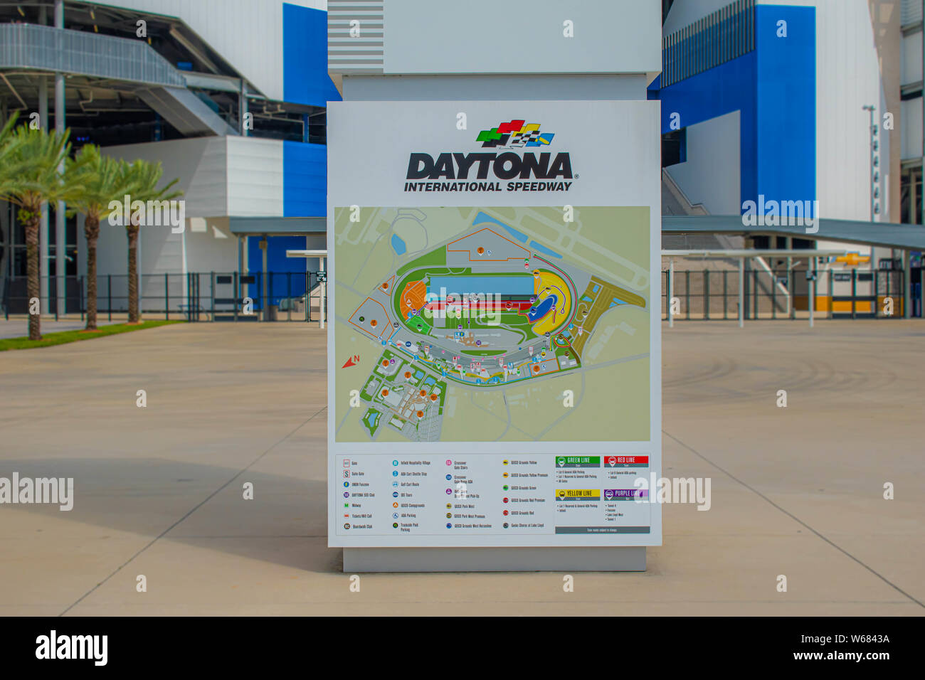 Daytona beach florida map hi-res stock photography and images - Alamy