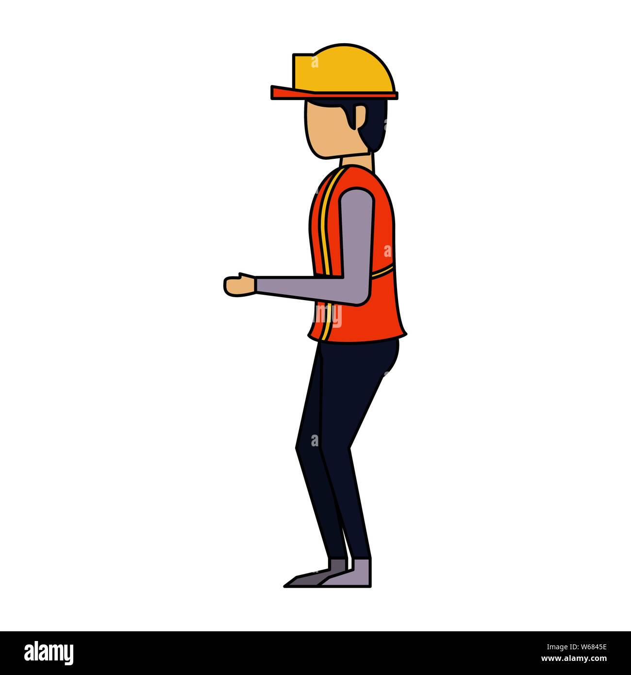 construction architectural engineering work cartoon Stock Vector Image ...