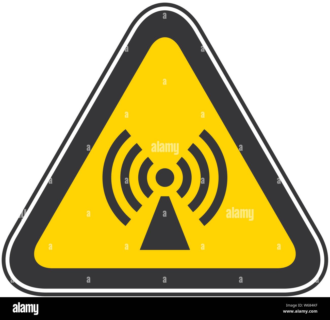 Triangular Warning Hazard Symbol Stock Vector Image & Art - Alamy