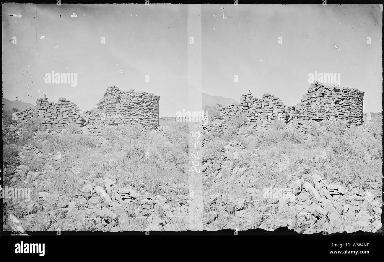 Ruins of tower about the head of the McElmo. Montezuma County, Colorado ...