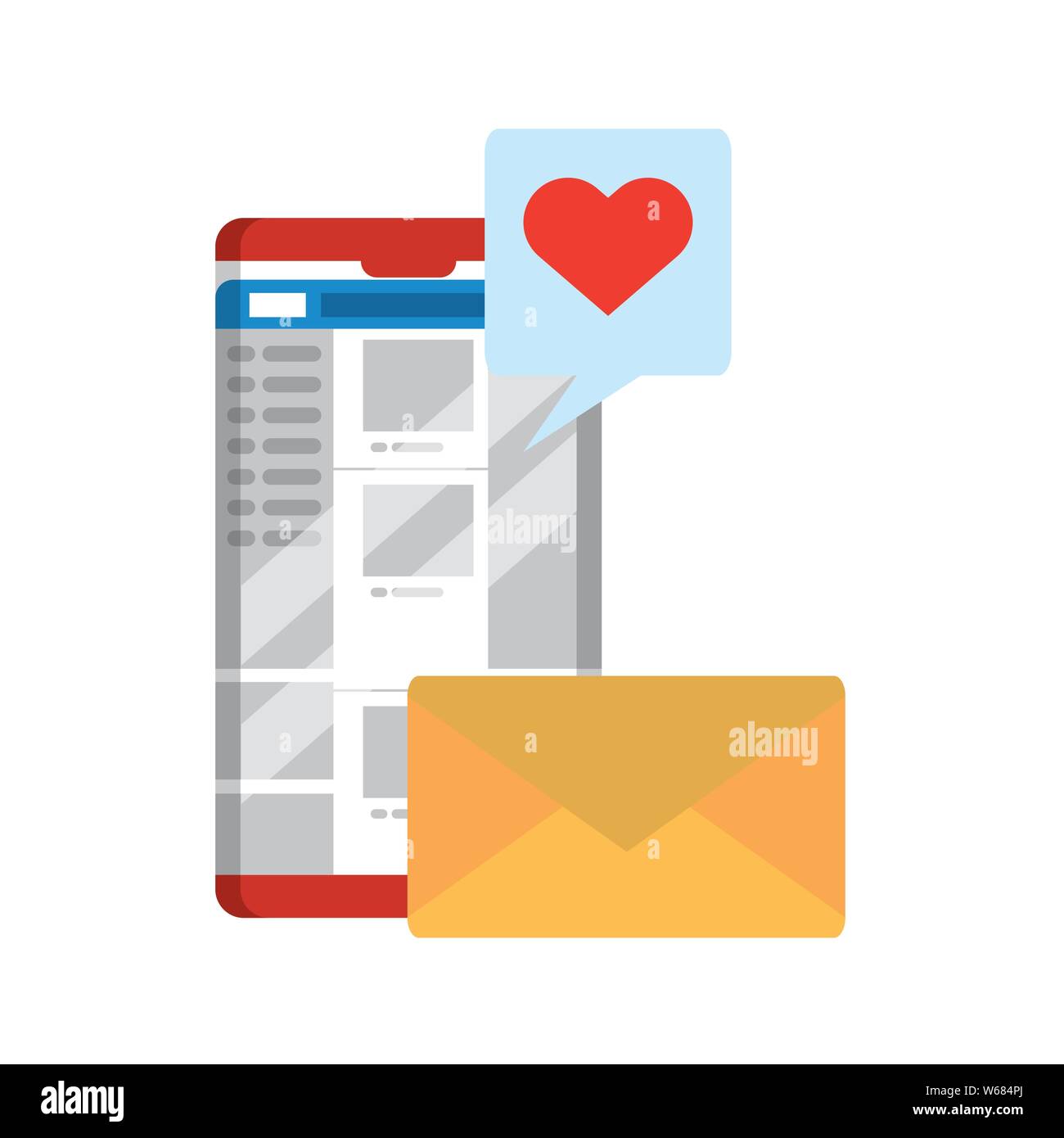 social media network chatting cartoon Stock Vector Image & Art - Alamy