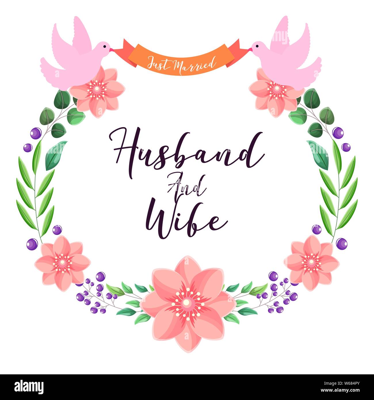 Husband and wife vector design Stock Vector Image & Art - Alamy