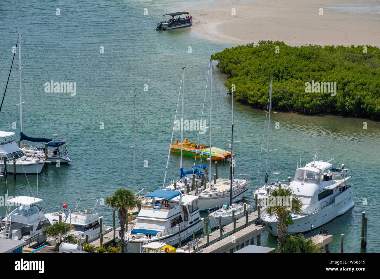 Ponce de Leon Inlet, Florida. July 19, 2019 Partial view of colorful ...
