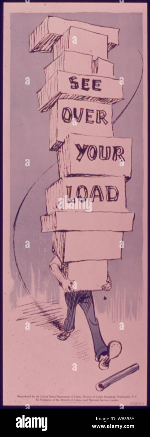 SEE OVER YOUR LOAD Stock Photo - Alamy