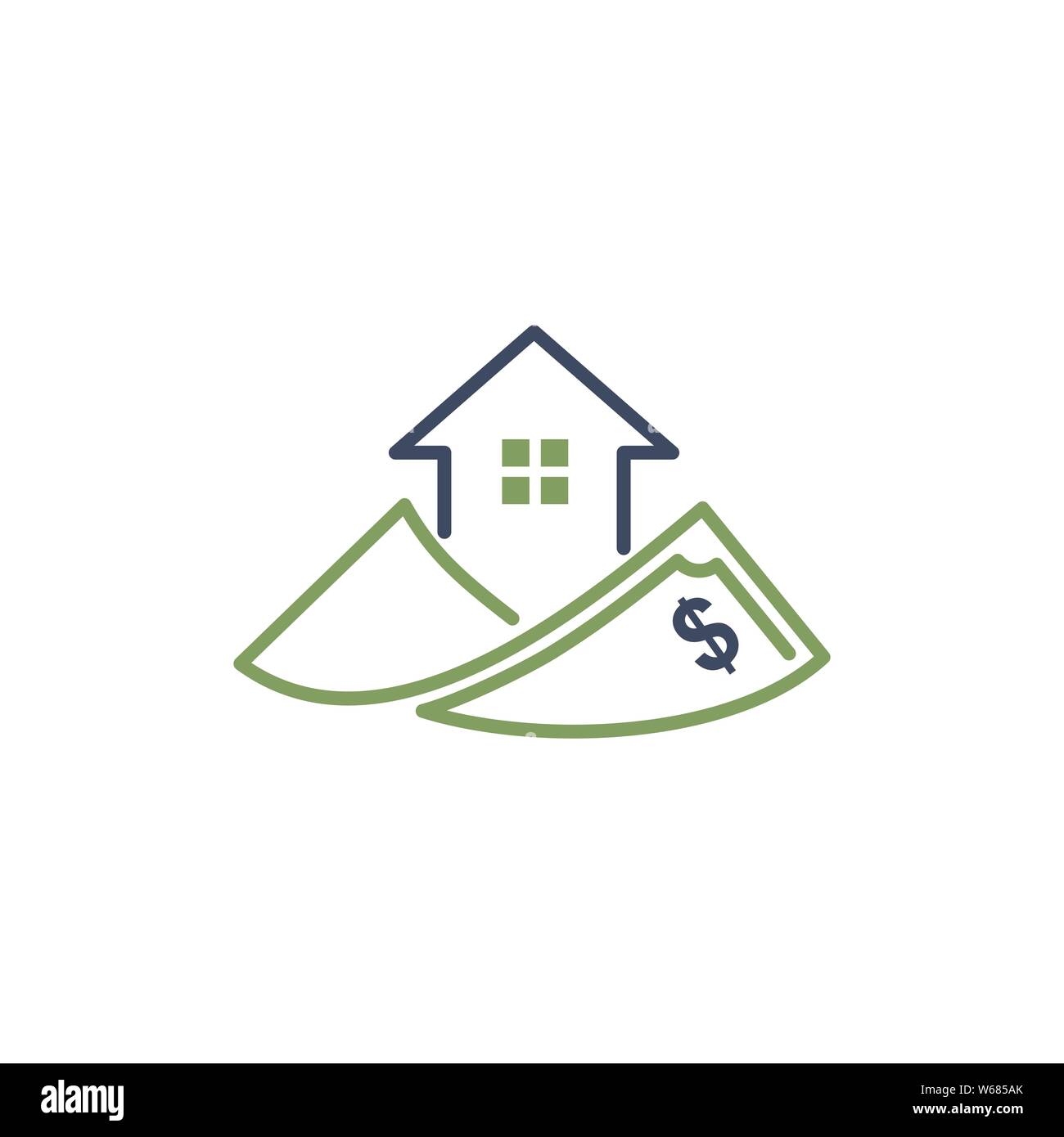 Real Estate Home Property Design Template Vector Stock Vector Image ...