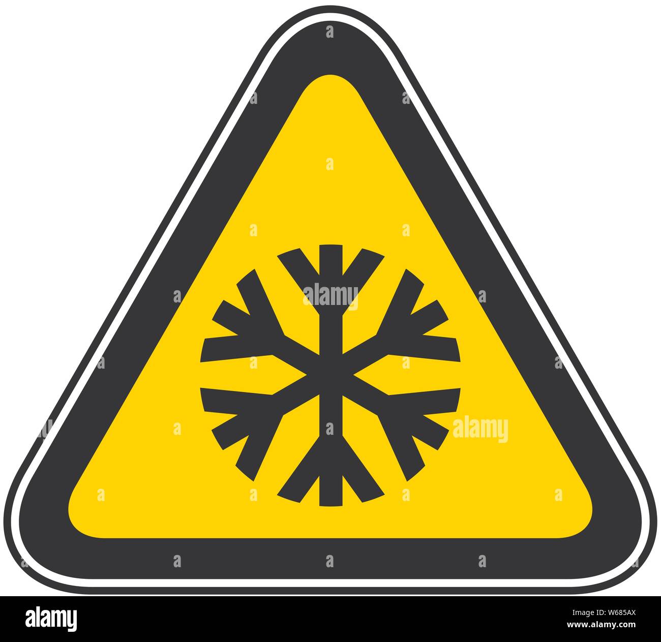 Triangular Warning Hazard Symbol Stock Vector Image & Art - Alamy