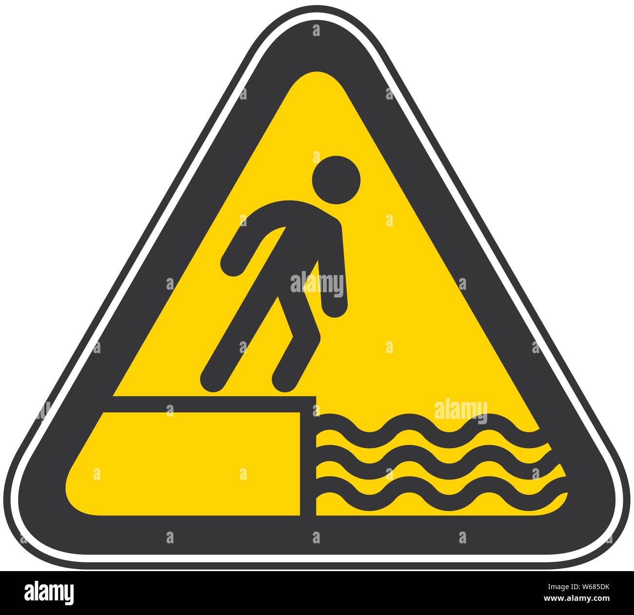 Triangular Warning Hazard Symbol Stock Vector Image & Art - Alamy