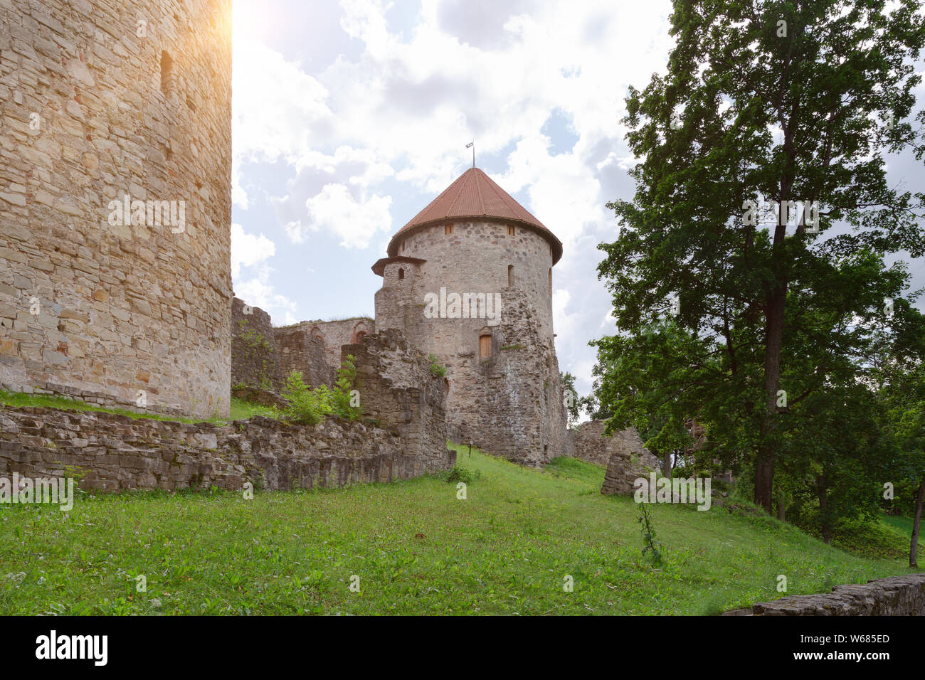 Old castle ruins in cesis hi-res stock photography and images - Alamy