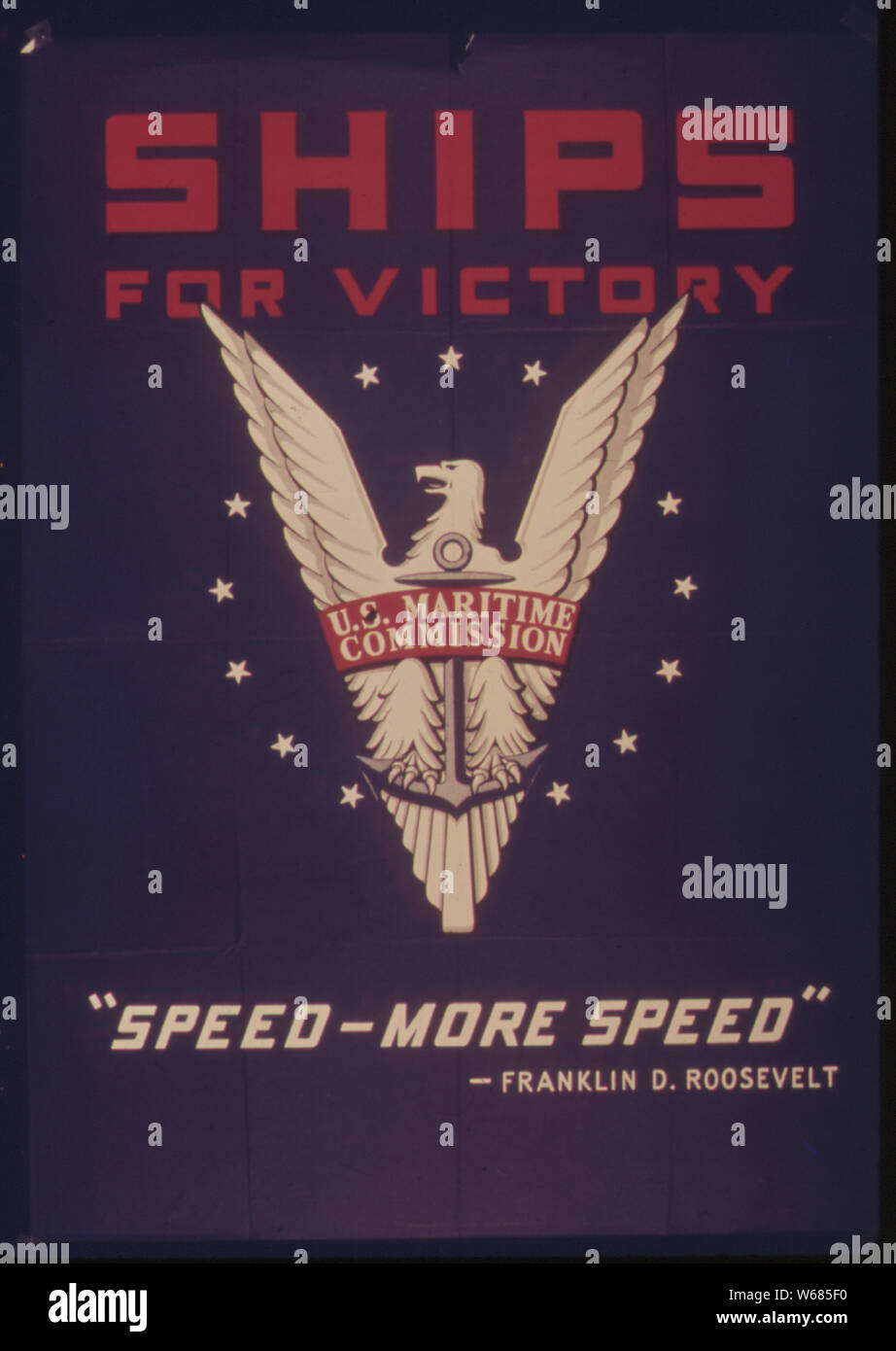 SHIPS FOR VICTORY. SPEED - MORE SPEED Stock Photo - Alamy