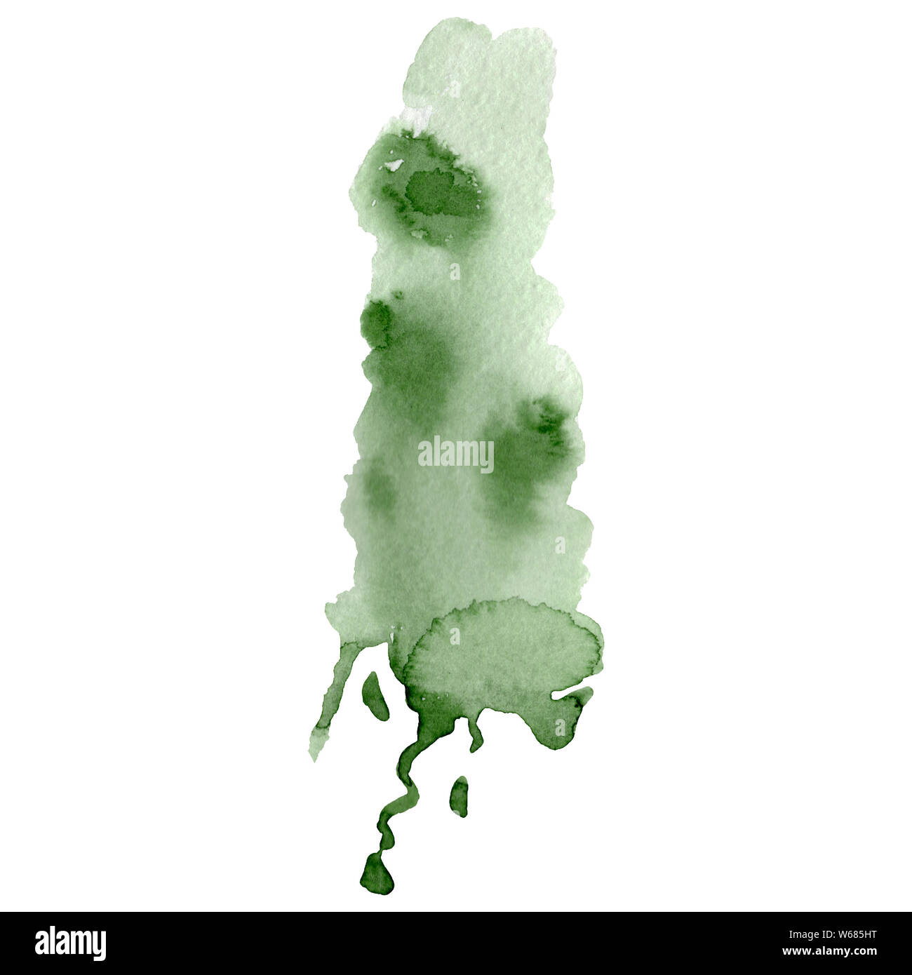 Abstract watercolor paper splash shapes isolated drawing. Illustration ...