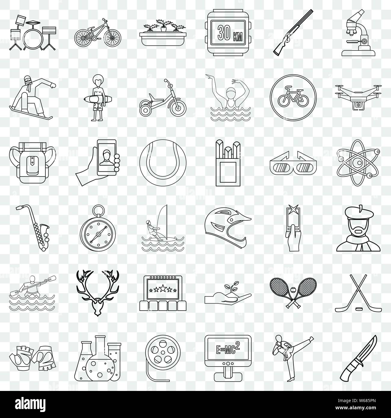 Hobby icons set, outline style Stock Vector Image & Art - Alamy Hobby icons set, outline style Stock Vector Image & Art - Alamy