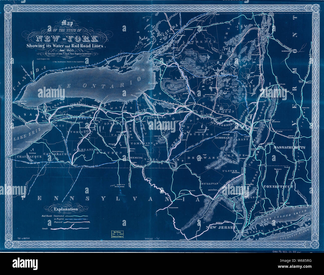 New york rail road map hi-res stock photography and images - Alamy