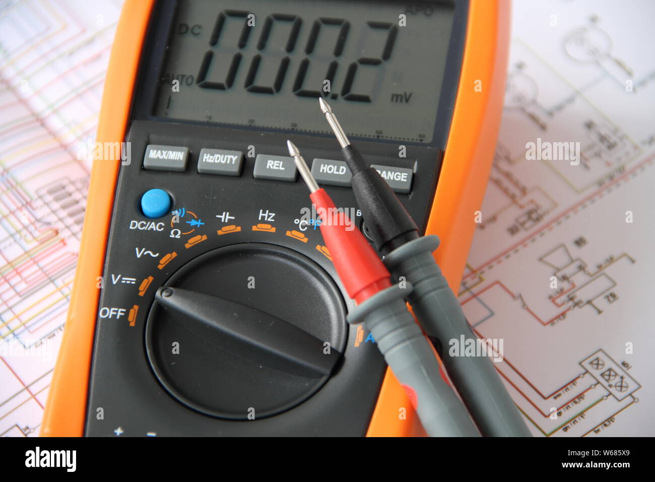 measuring device with a diagram Stock Photo - Alamy