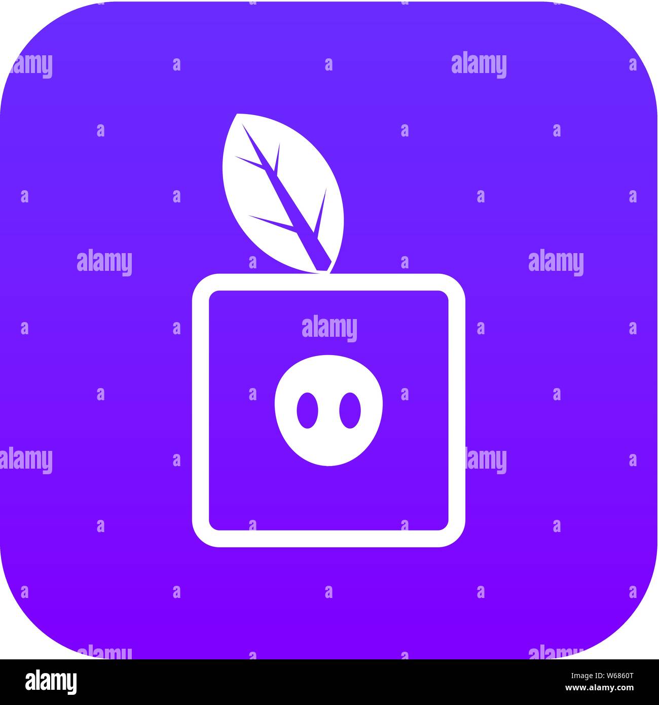 Square apple icon digital purple Stock Vector Image & Art - Alamy