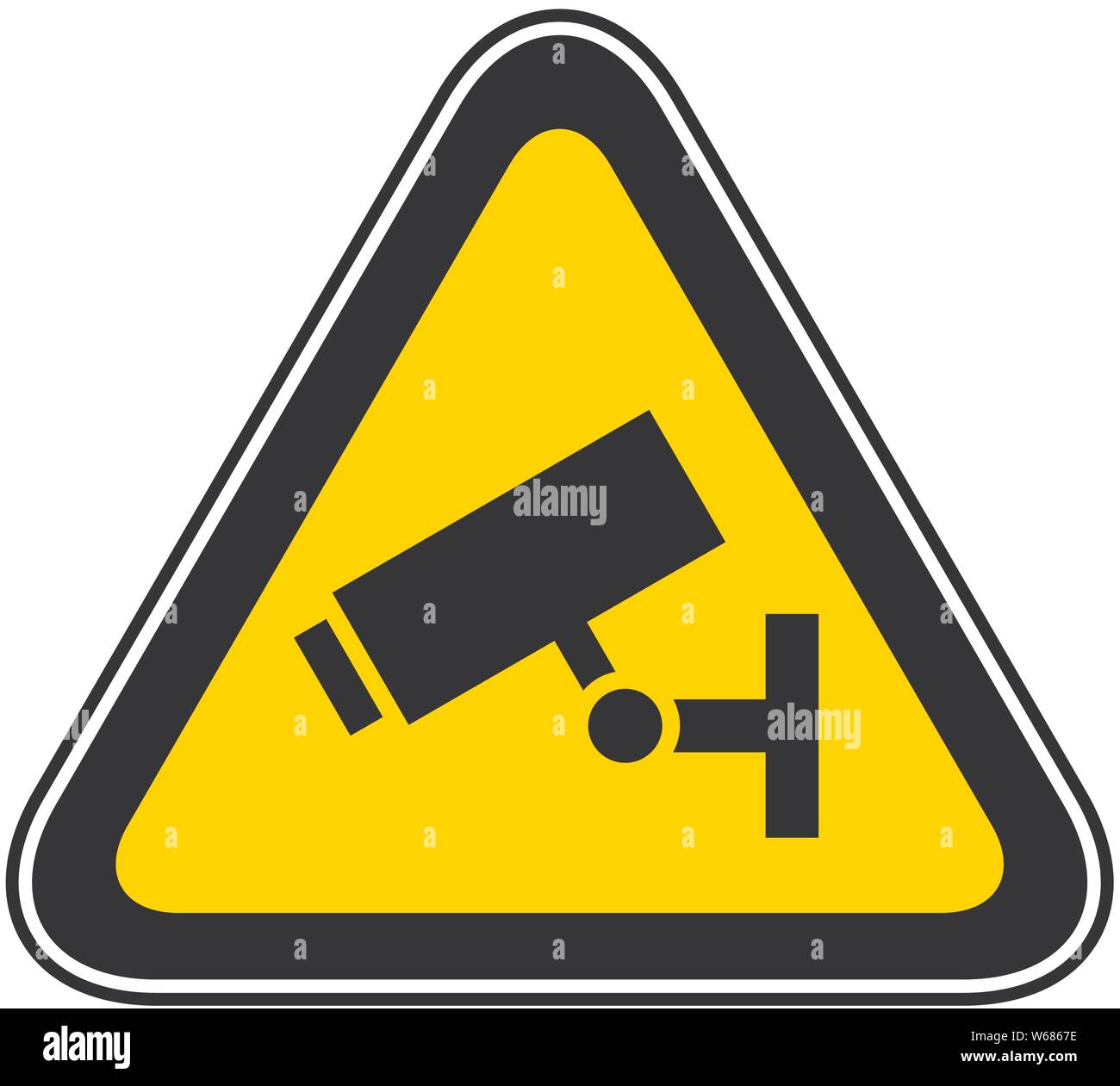 Triangular Warning Hazard Symbol Stock Vector Image & Art - Alamy