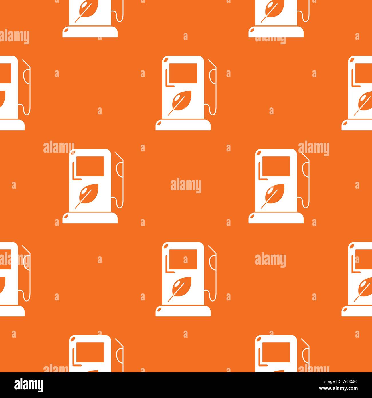 Eco gas station pattern vector orange Stock Vector Image & Art - Alamy