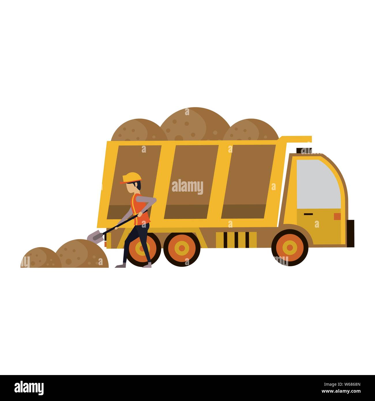 construction architectural engineering work cartoon Stock Vector Image ...
