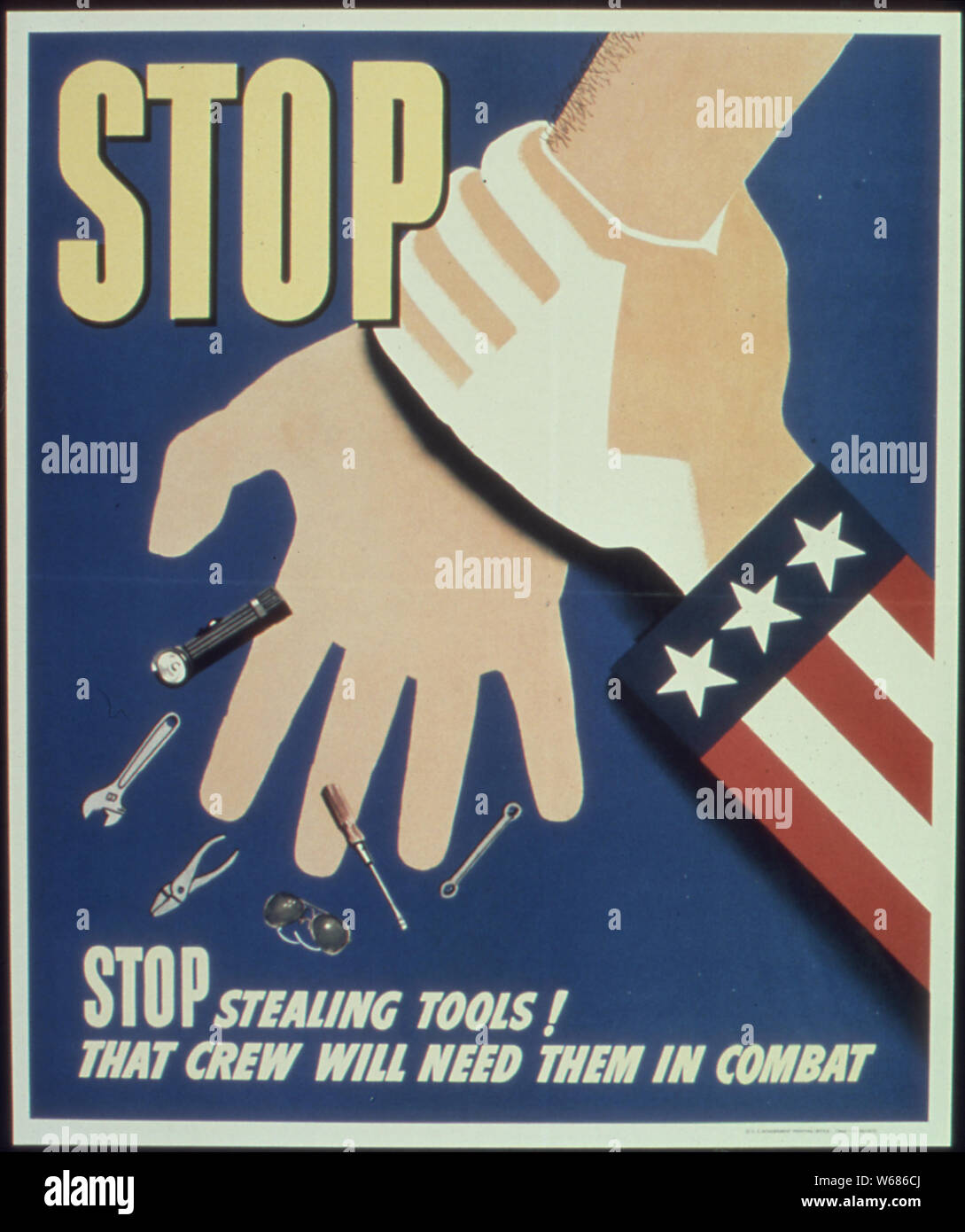 STOP. STOP STEALING TOOLS! Stock Photo - Alamy