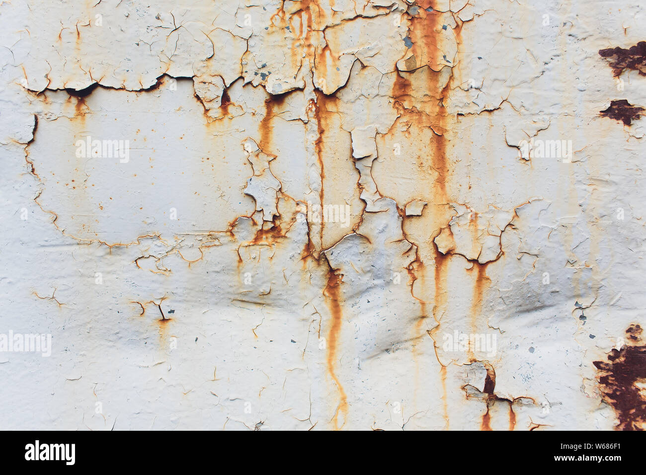 Old rusty white metal. The rust on metal background. Grunge wall ...
