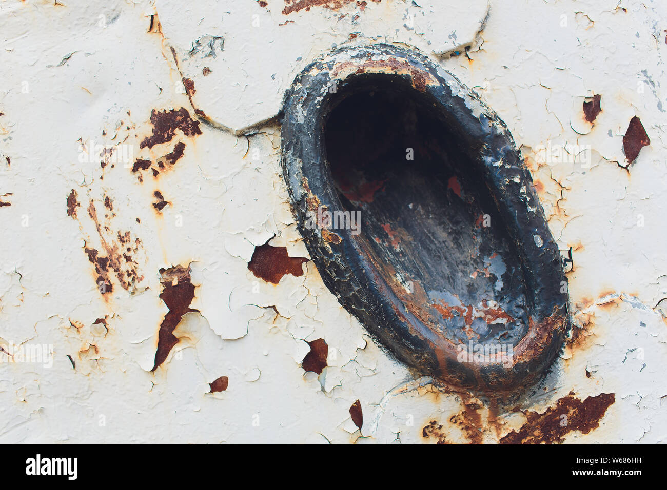 rusty submarine armoured porthole or window metal background Stock ...