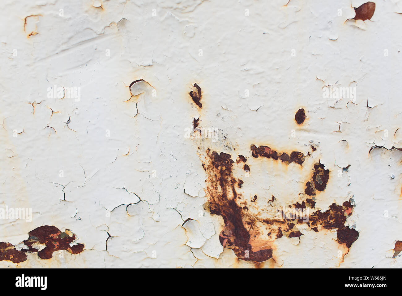 Old rusty white metal. The rust on metal background. Grunge wall ...
