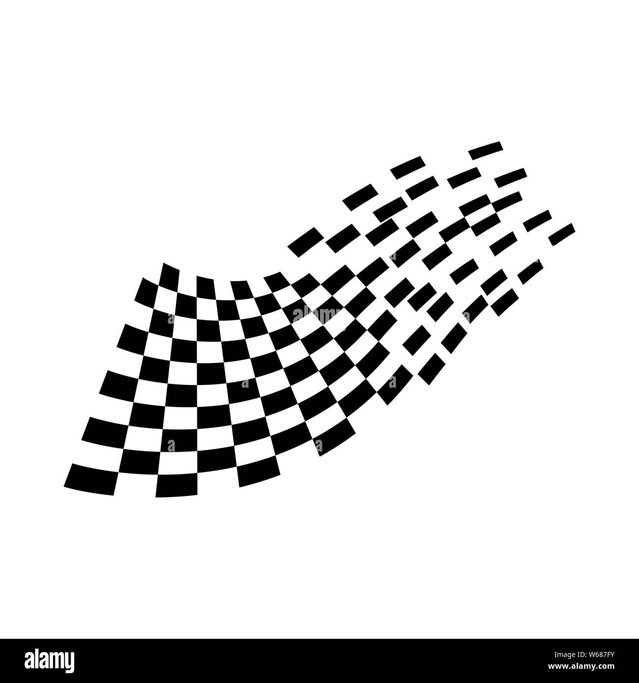 Race flag icon, simple design illustration vector Stock Vector Image ...