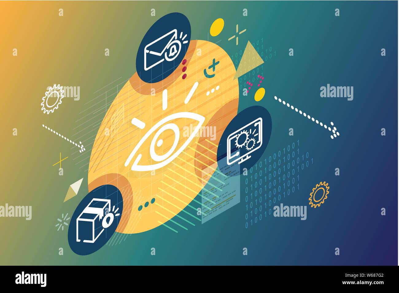 Application Development Process Concept - Illustration as EPS 10 File ...