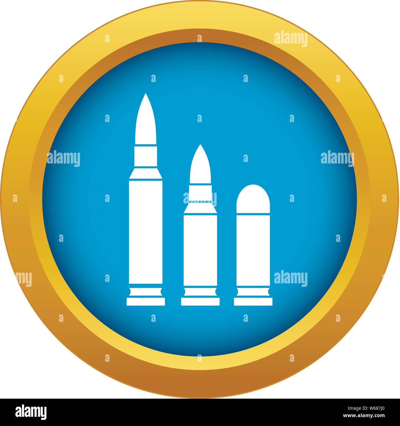 Bullets icon blue vector isolated Stock Vector Image & Art - Alamy