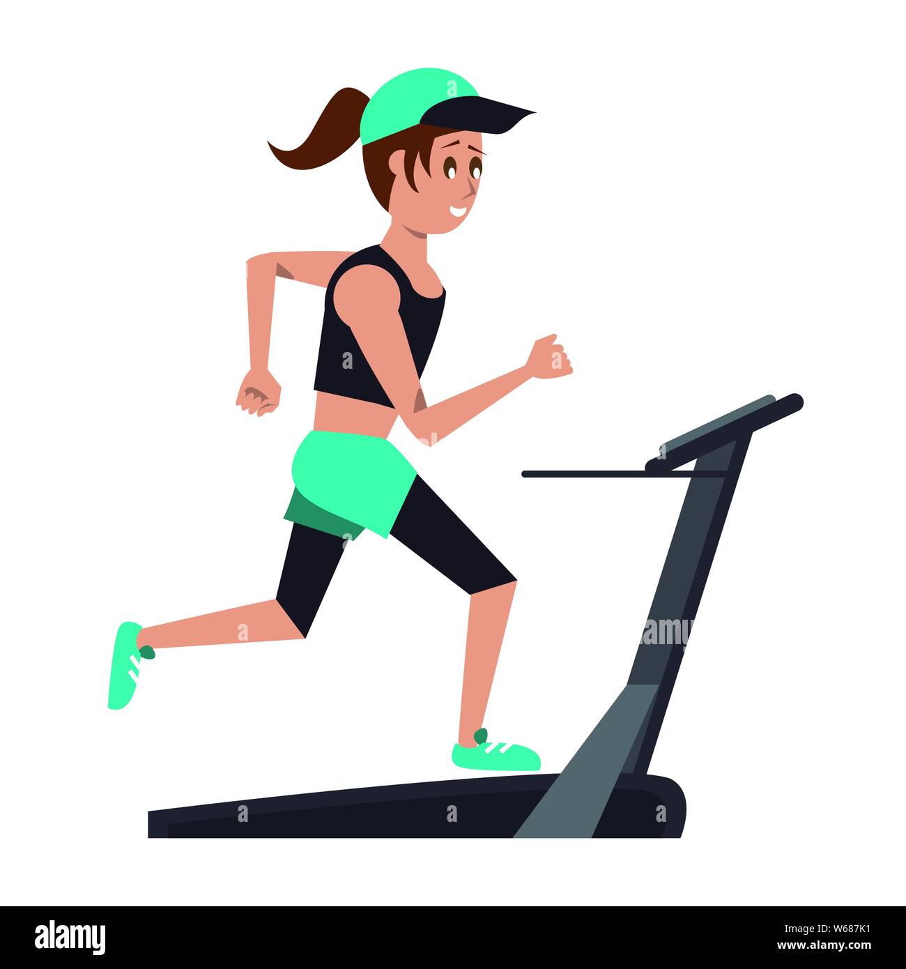 fitness sport excercise lifestyle cartoon Stock Vector Image & Art - Alamy