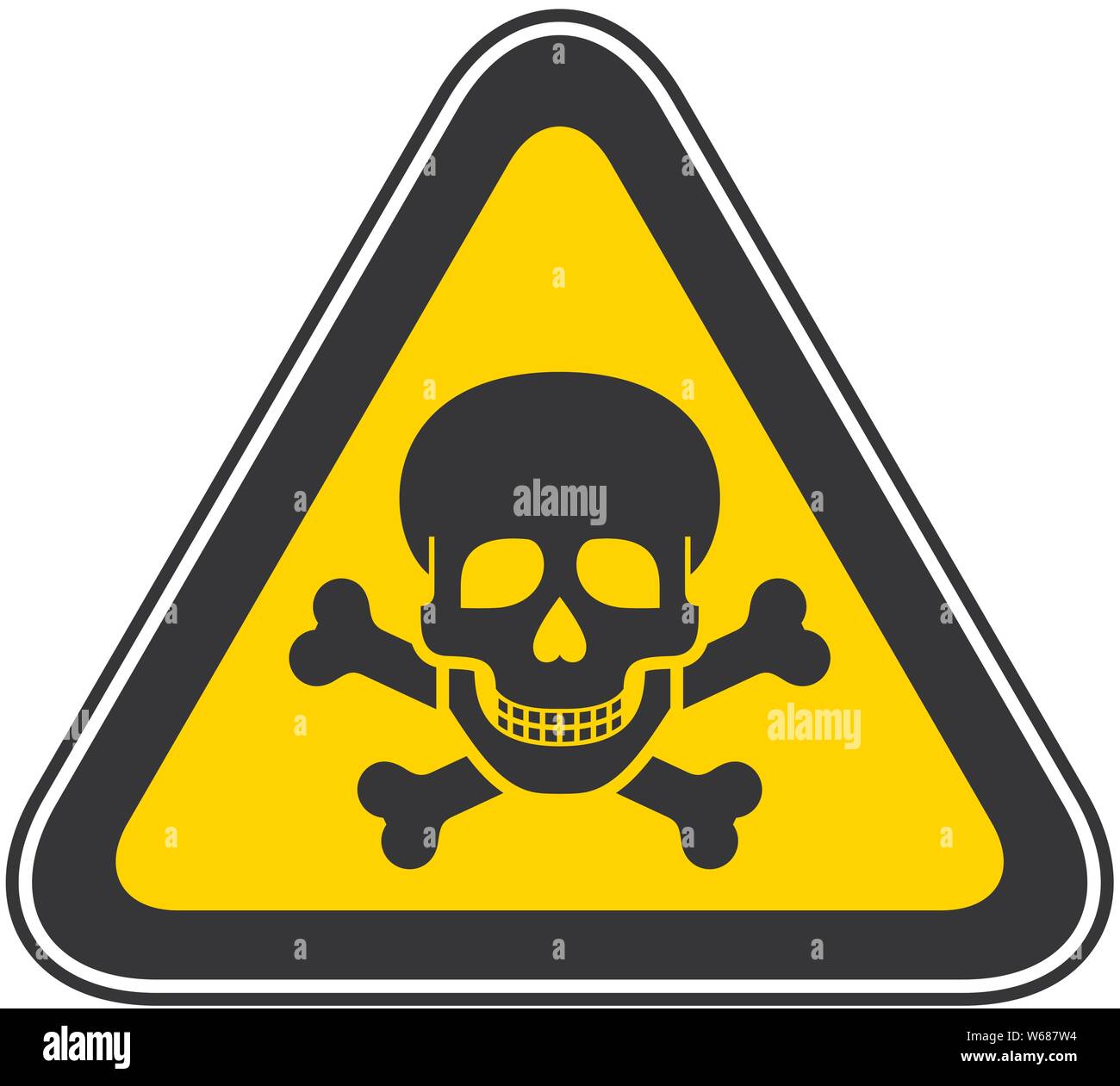 Triangular Warning Hazard Symbol Stock Vector Image & Art - Alamy