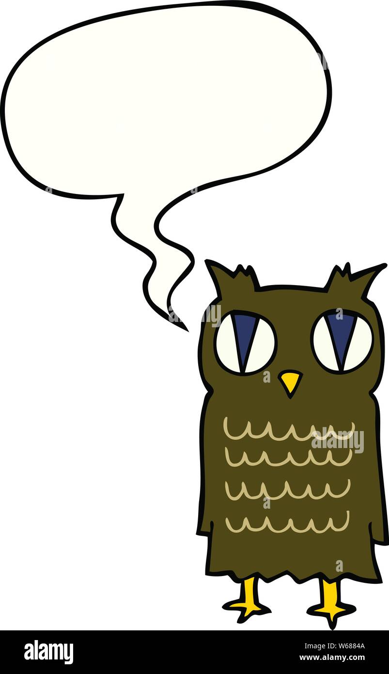 Speech owl Cut Out Stock Images & Pictures - Alamy