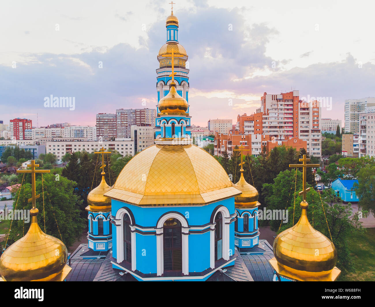 Russia. Ufa. The Church of the Nativity of the Blessed Virgin Mary ...