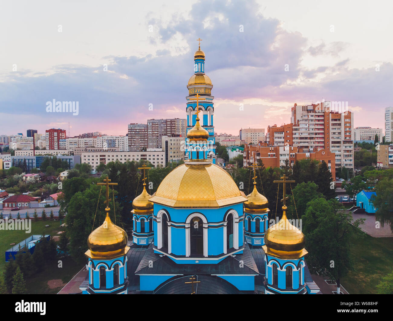 Russia. Ufa. The Church of the Nativity of the Blessed Virgin Mary ...